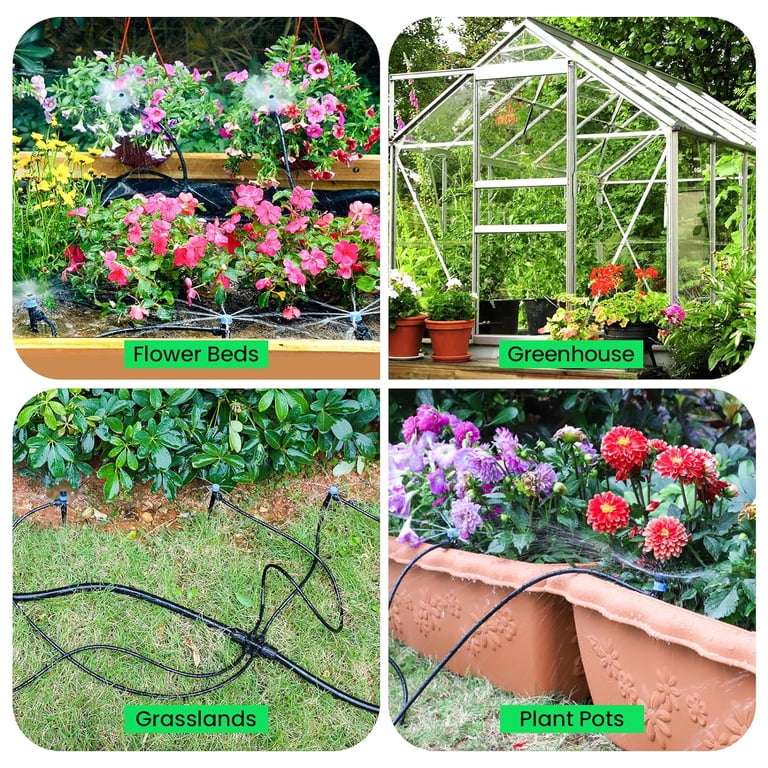 Drip Irrigation System Quick Connect 240FT Drip Irrigation System Kit