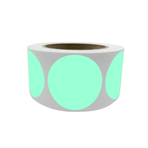 Royal Green Self-Adhesive Sticker Roll 2 inch Colored Labels in Pastel ...
