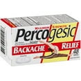 Percogesic Maximum Strength Backache Relief, Fast Acting Pain Reliever ...