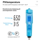 PH Meter Thermometer Pen For Food Fruit Meat Soil Lab Digital Acidity ...