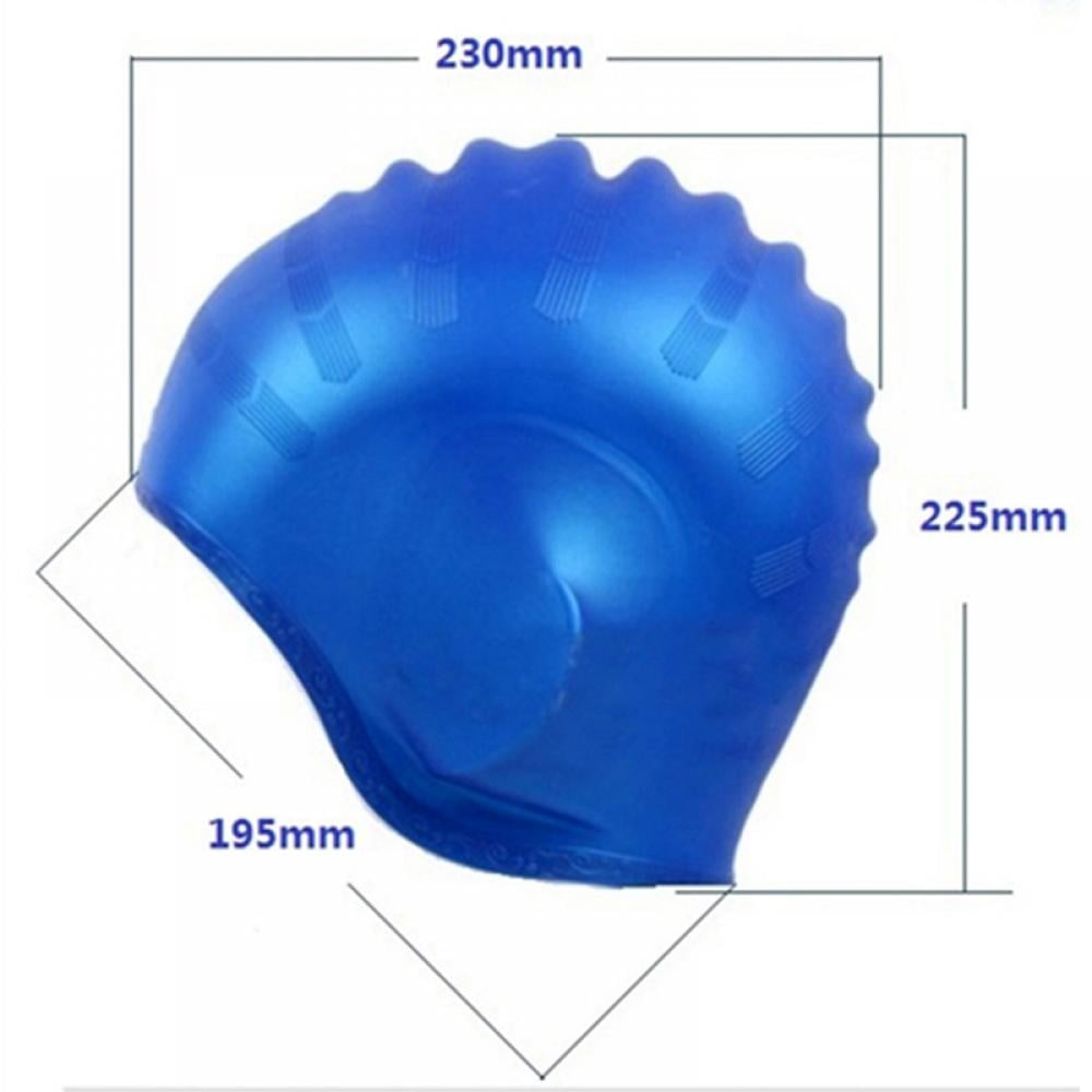 Zupora Adults Swimming Caps Men Women Long Hair Waterproof Swim Pool ...