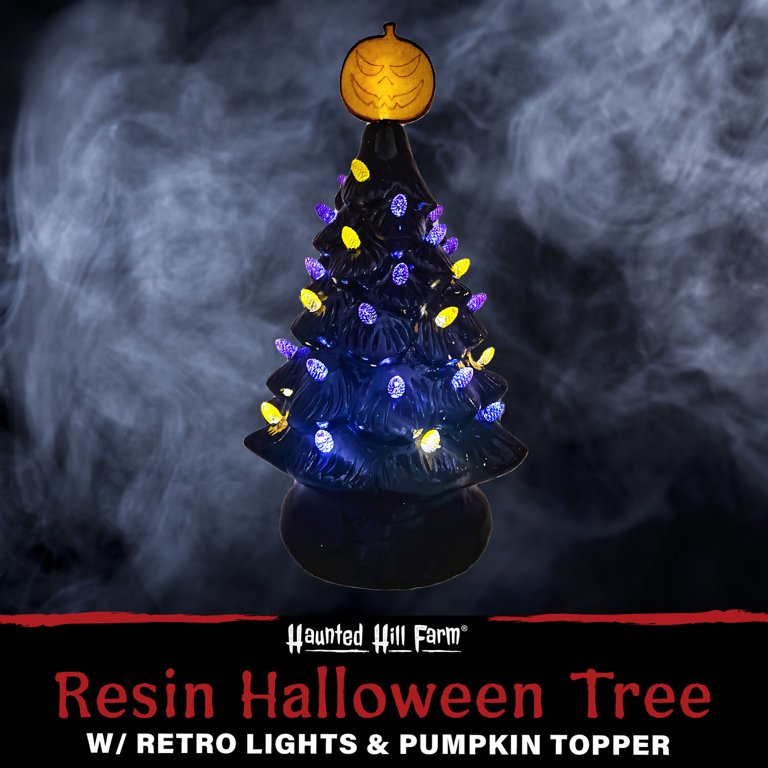 Ceramic Tree Halloween Light Bulbs & Toppers - 117pc Replacement Kit ...