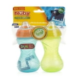 Nuby 10oz Clik-It Cup with Silicone Spout 2 Pack, Neutral Assortment ...