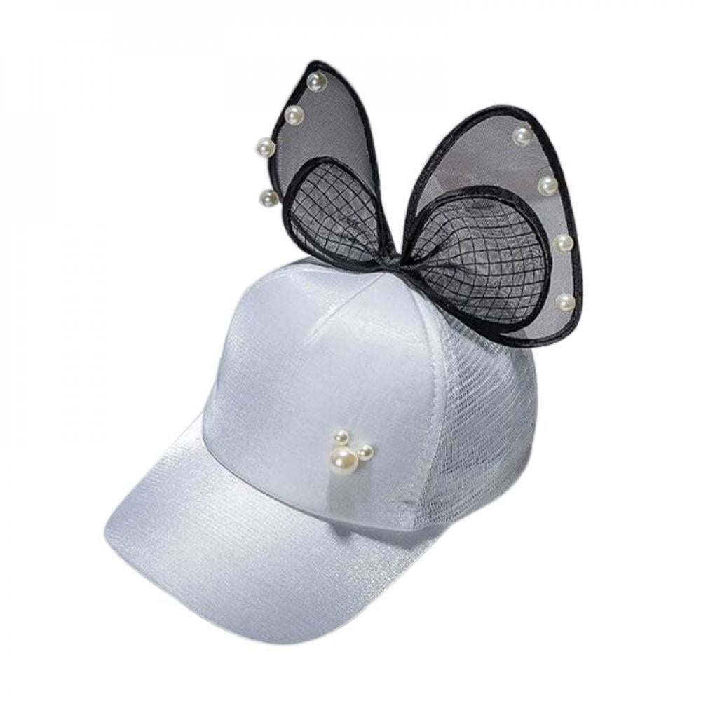Summer Girls Sequins Caps Hats Adjustable Ear Design Casual Visors ...
