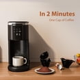 WAA 2 in 1 Single Serve Coffee Maker,Cup/Ground Coffee, 6-14 Oz, 40oz ...