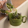 HomelyJoy Green Sink Food Waste Basket, Quick Draining Strainer and ...