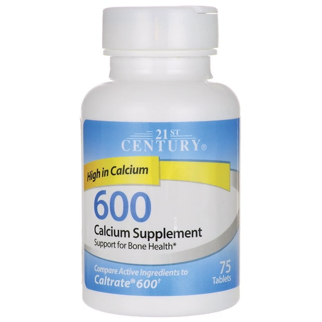 21st Century 600 Calcium Supplement Tablets 75 ea - Walmart.com