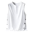 Big & Tall Men's Muscle Tank Top Sleeveless Workout Shirt Crew Neck ...