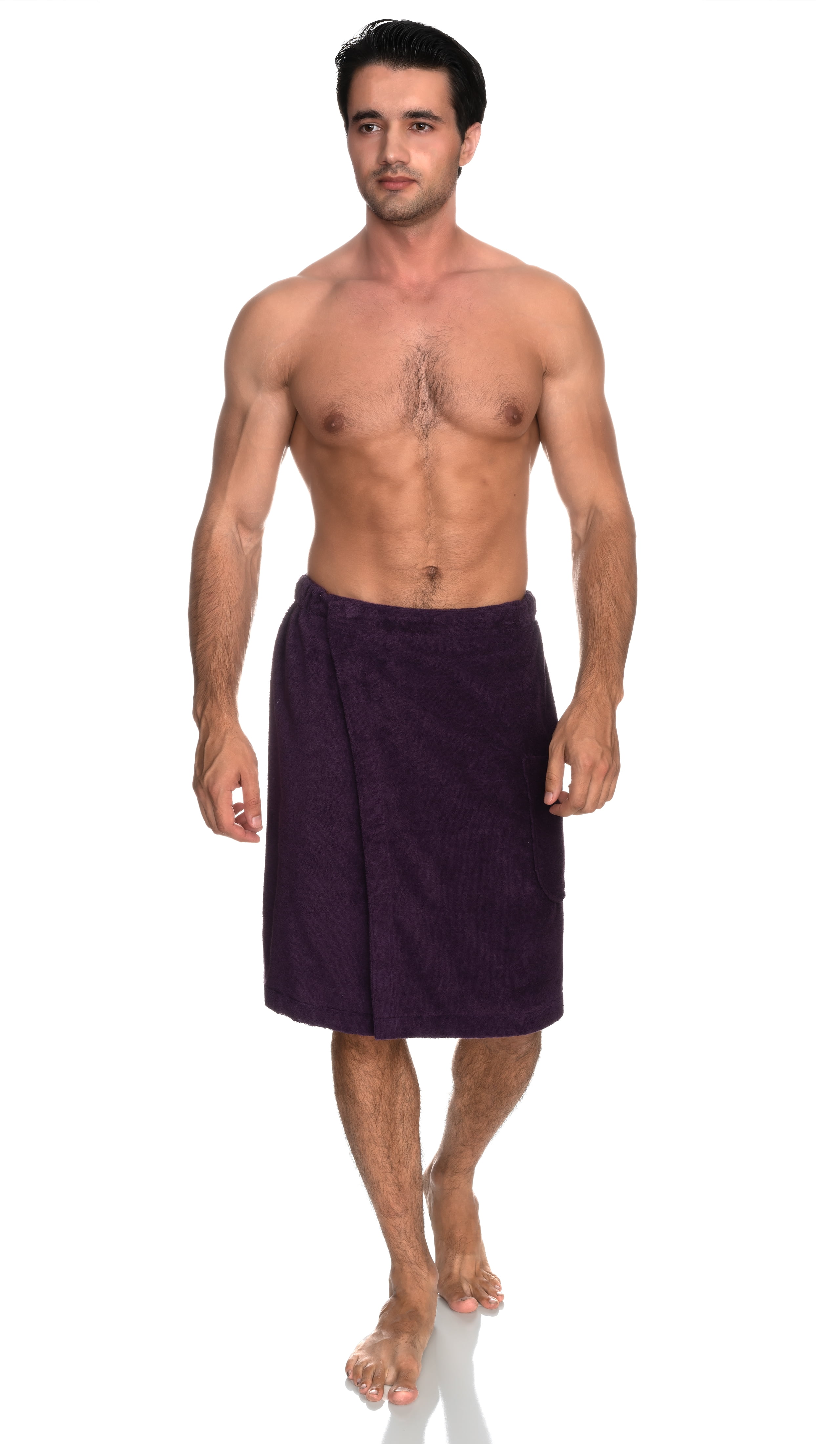 TowelSelections Men's Wrap Adjustable Cotton Terry Shower Bath Gym ...