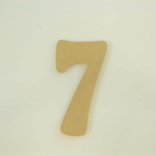 Package of 1, "7" 8 Inch X 3/4" MDF Numbers In The Goudy Heavy Font ...