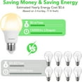 A19 LED Light Bulbs, 40 Watt Equivalent LED Bulbs, Soft White 2700K ...