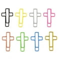 50 Pcs Small Bookmarks Creative Paper Clips Crosses Shaped Bookmarks ...