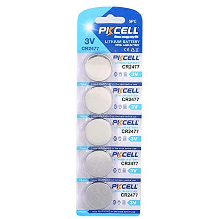 PKCELL 5 Pack CR2477 2477 3V 1000mAh Lithium Batteries - Walmart.ca