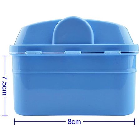 Prosthesis Box Case Dental Box Cleaning Box For Dentures Light Blue ...