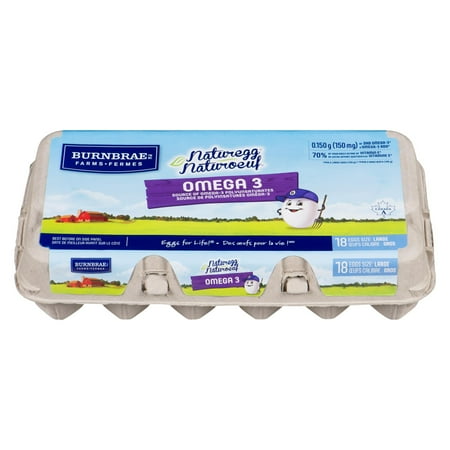 Naturegg 18 Pack Large Omega-3 White Eggs | Walmart Canada