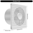 Wall Exhaust Fan Adjustable Duct Fan Low Noise Ventilation Fan Wall ...