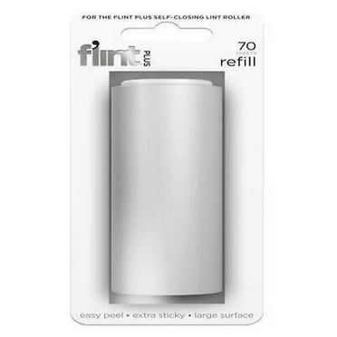 Flint Classic Retractable Lint Roller Paper Refill, Blue and Black, 2 ...
