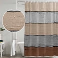 Farm Vintage Gray Wood Grain Shower Curtain with Rustproof Grommets ...