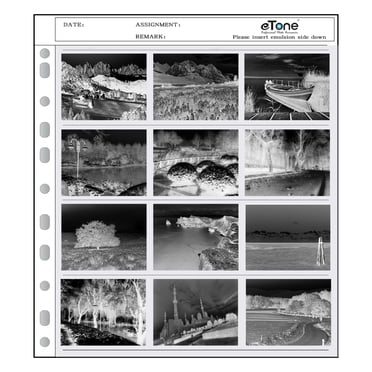 2 x Print File Archival Storage Sheets 35-7B25 for 35mm Film Negatives ...