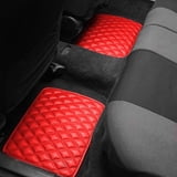FH Group Universal Fit Diamond Pattern Floor Mats Leather For Car SUV ...