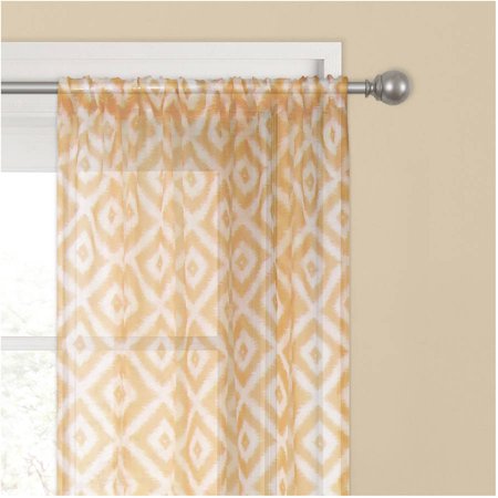 Mainstays Diamond Sheer Window Curtain Panel - Walmart.com - Walmart.com