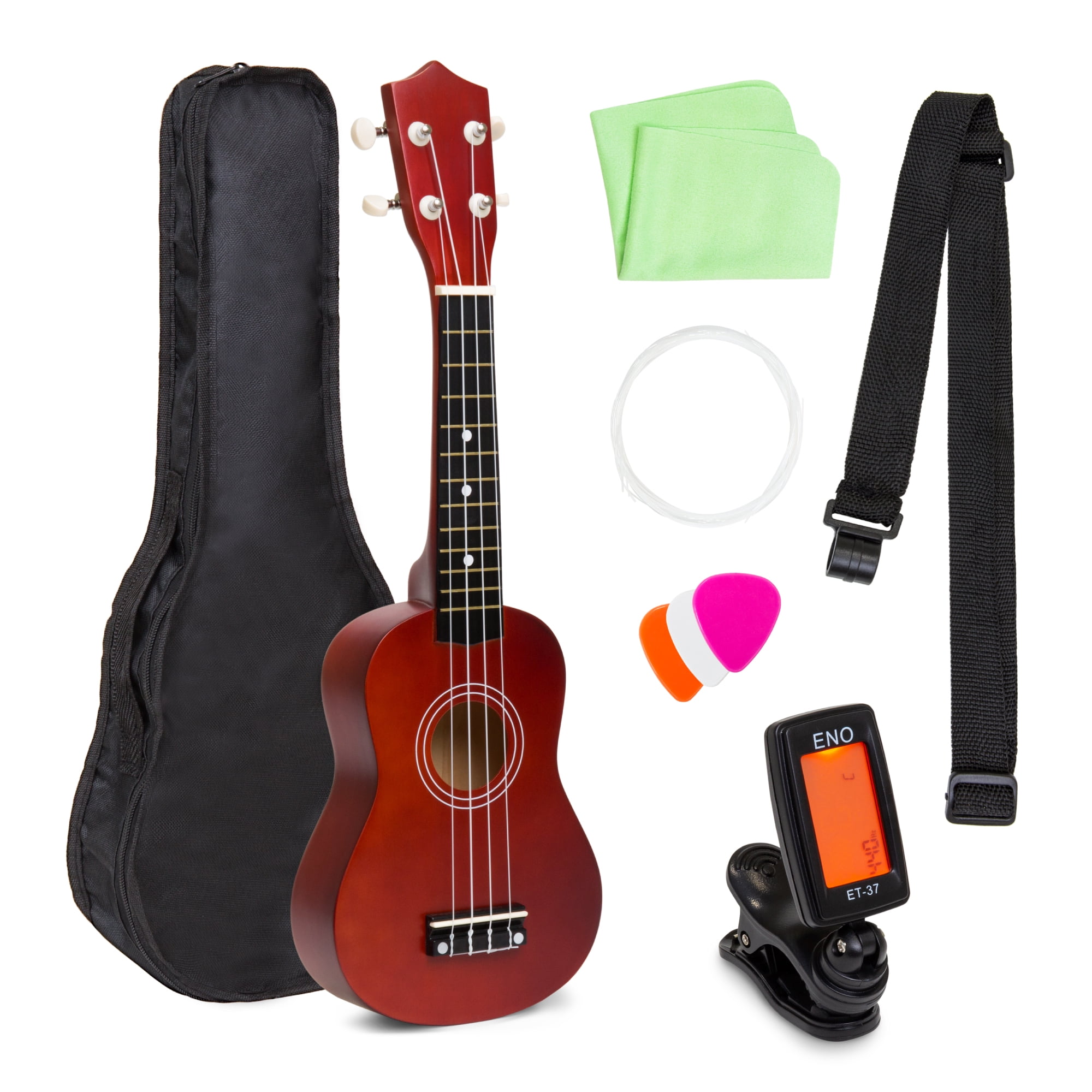 Best Choice Products 21in Acoustic Basswood Ukulele Starter Kit w/ Gig ...