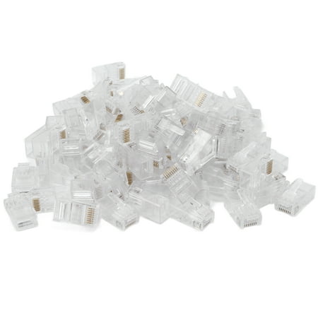 LHCER Ethernet Cable Head,100Pcs Crystal Heads Cat6 Cable Connectors ...