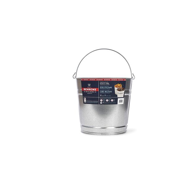 Behrens 1212GS 12-Quart Galvanized Steel Pail - Walmart.com - Walmart.com