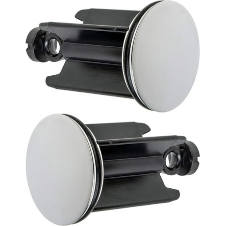 Compuye Universal Bathroom Sink Plug Ø 40 mm, Set of 2, Chrome Drain ...