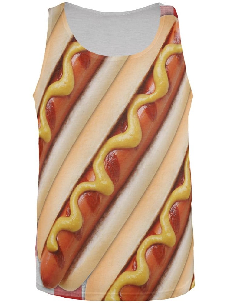Hot Dog Picnic All Over Mens Tank Top Multi LG - Walmart.com