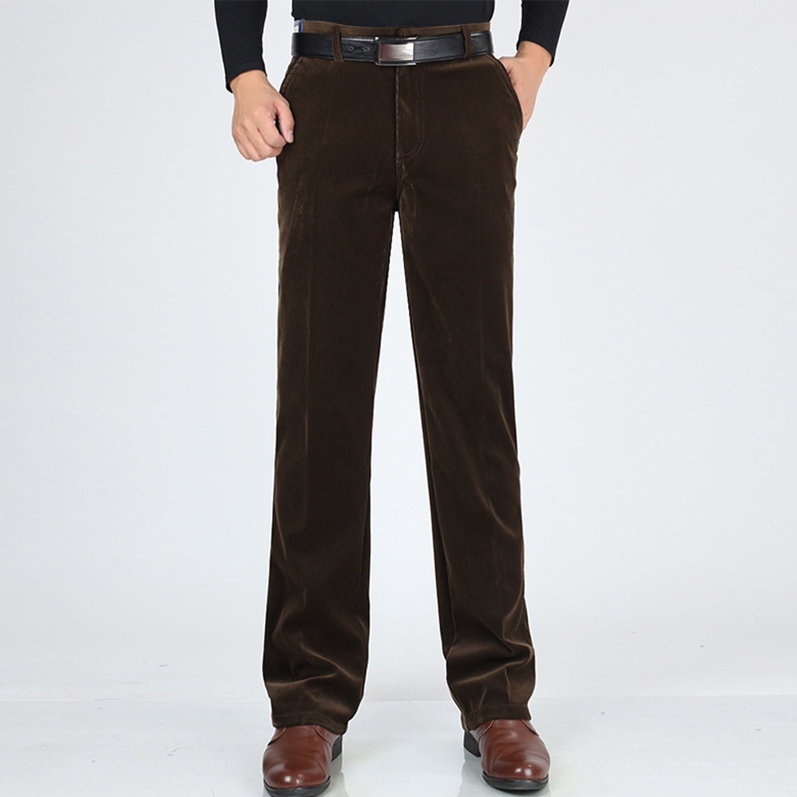 Click here for Aherbiu Mens Corduroy Pants Straight Leg High Wais... prices