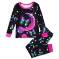 Baby Girl Outfits Casual Butterfly and Moon Print Long Sleeve Top and ...