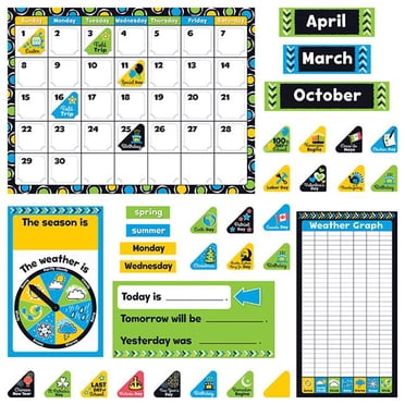 Trend, TEP8363, Owl-Stars Calendar Bulletin Board Set, 1 Set, Assorted ...