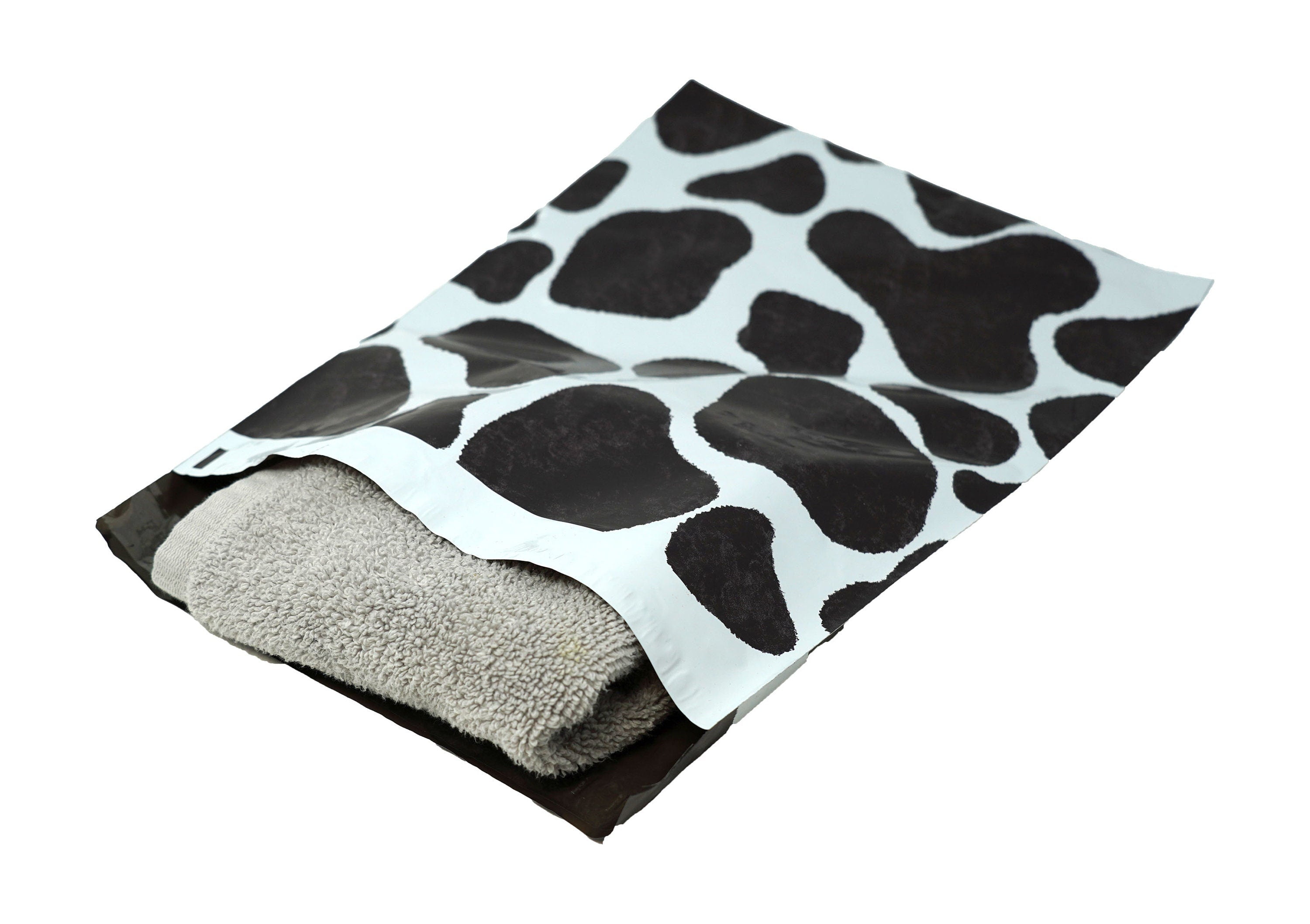 Cow, Giraffe, Leopard Animal Print Design 10x13 inch Poly Mailers, Self ...