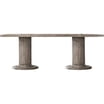 Pemberly Row Modern / Contemporary Wood Dining Table in Rustic Brown ...