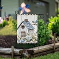 Birds and Houses Garden Flag Double Sided 12 x 18/28 x 40 Inch Yard ...