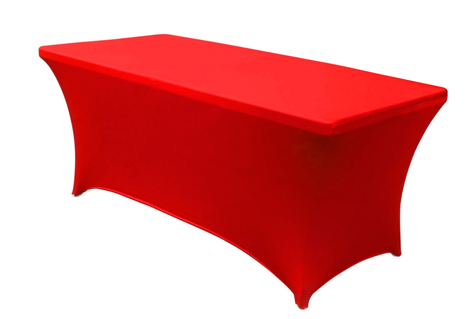 Mds Pack of 10 Rectangular Stretch 4ft Spandex Table Cover Tablecloths ...