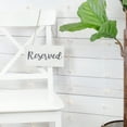 Darware Hanging Wooden Reserved Signs (6-Pack, White); Rustic Style ...