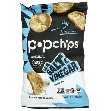 Popchips Crispy Salty Sea Salt Chips Pack, 5 Oz - Walmart.com