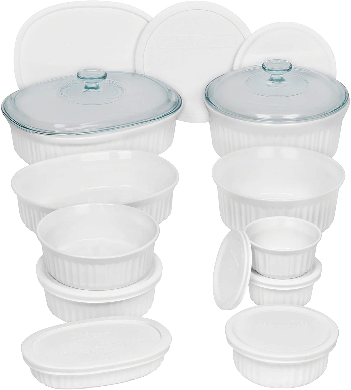 CorningWare French White Bakeware Set (20-Piece, White) - Walmart.com ...