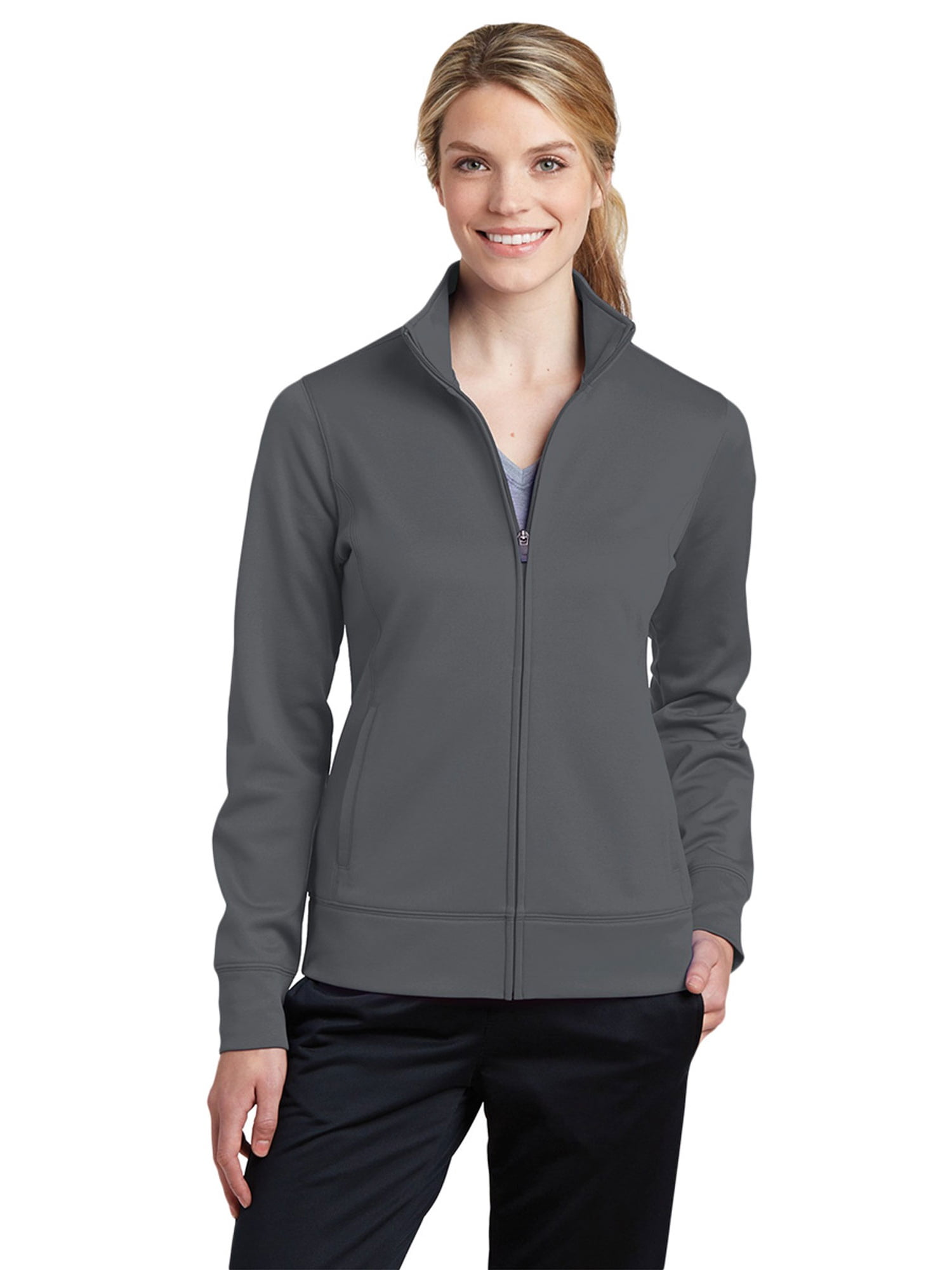 Sport-Tek Women's Sport-Wick Fleece Full-Zip Jacket. LST241 - Walmart.com