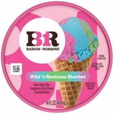 Baskin Robbins Wild n Reckless Sherbet 14 fl oz Green Apple Blue ...