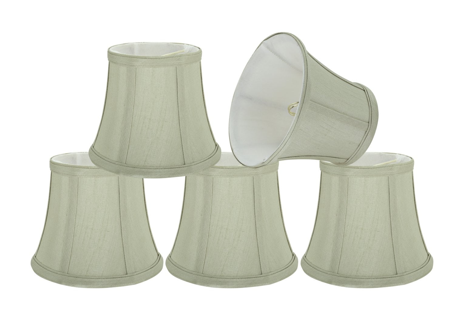 Aspen Creative 30392-5 Small Bell Shape Chandelier Clip-On Lamp Shade ...