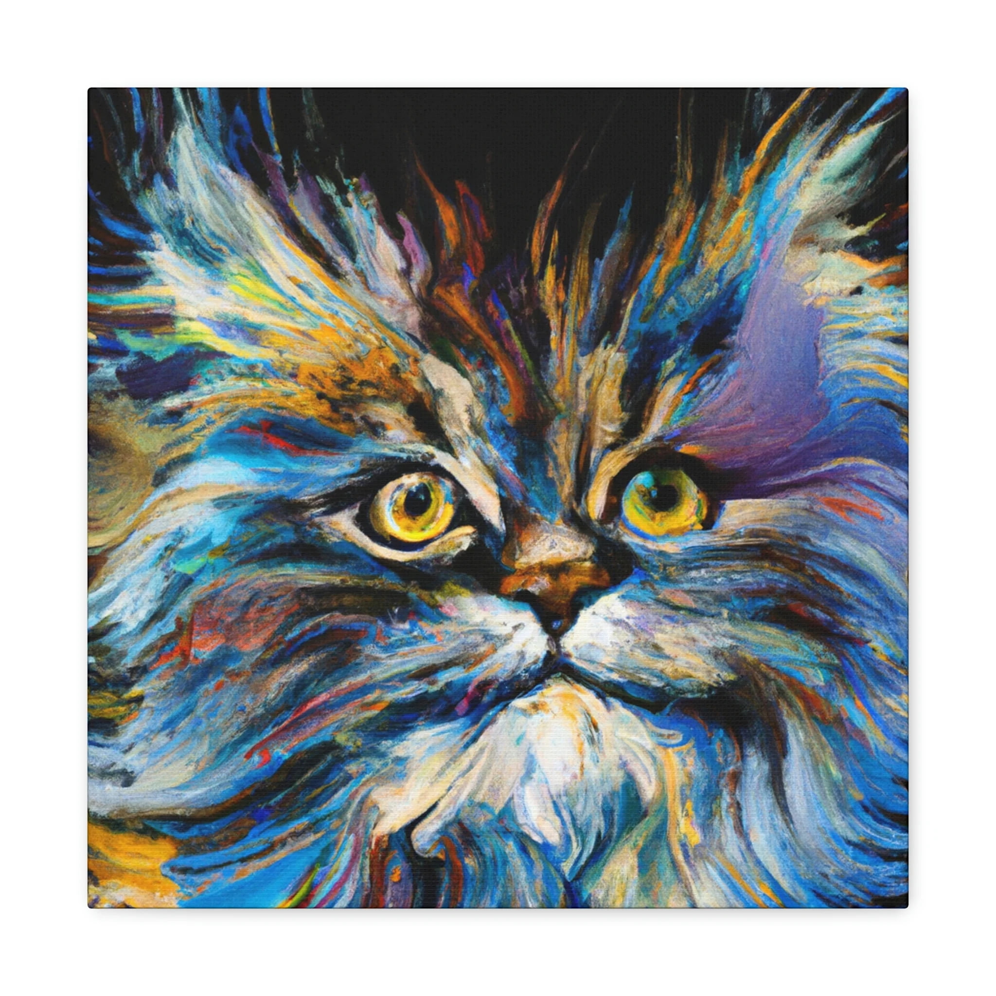 Maine Coon Expressionism - Canvas - Walmart.com