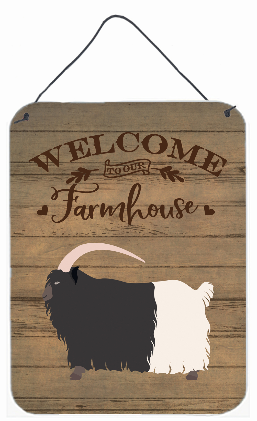 Welsh Black-Necked Goat Welcome Wall or Door Hanging Prints - Walmart ...