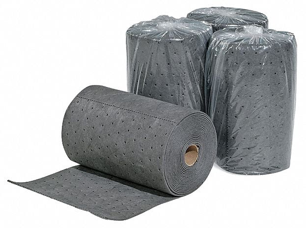 Pig Absorb Roll,Universal,Gray,25 ft.L,PK4 MAT193 - Walmart.com