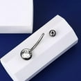 Elegant Belly Button Piercing – Stainless Steel & Zircon Butterfly ...