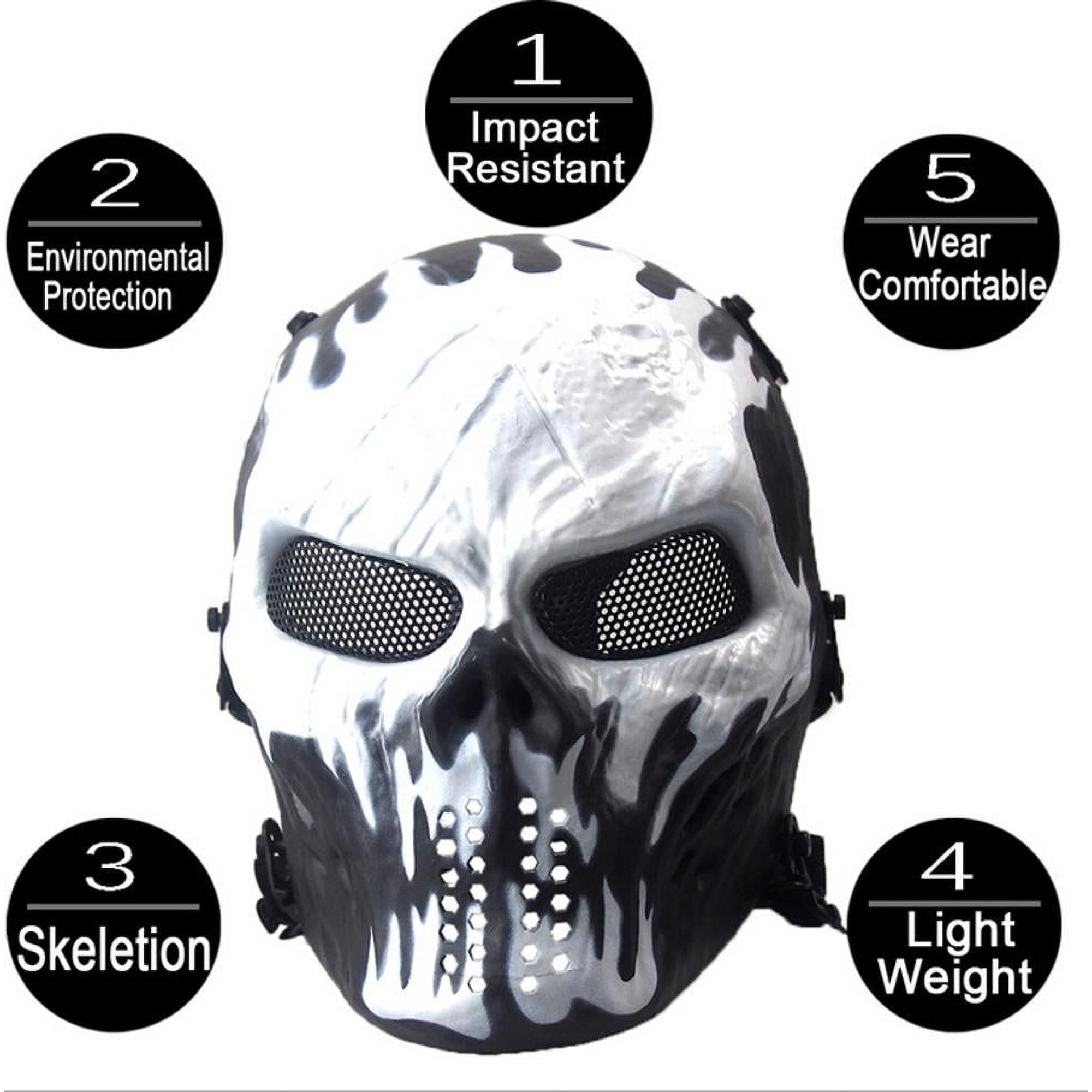 Click here for Natefemin Airsoft & Paintball Skull Mask With Full... prices