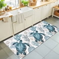 2x6ft Area Rug,Watercolor Blue Sea Turtle Washable Large Rugs Soft Non ...