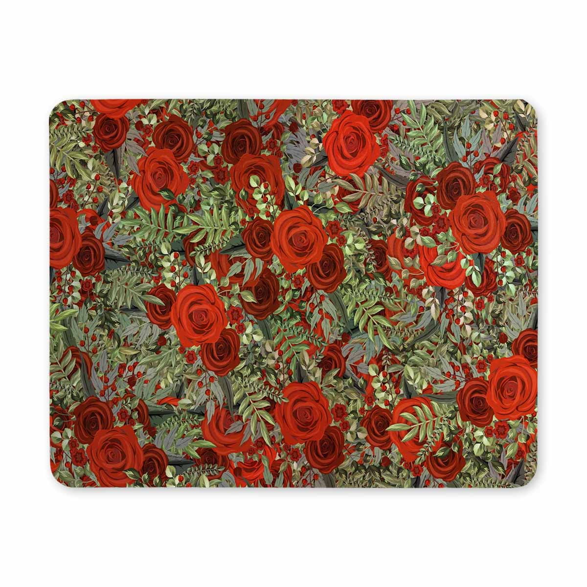 Mouse Pad, Floral Mouse Pad, Square Mouse Mat Waterproof Mousepad Non ...